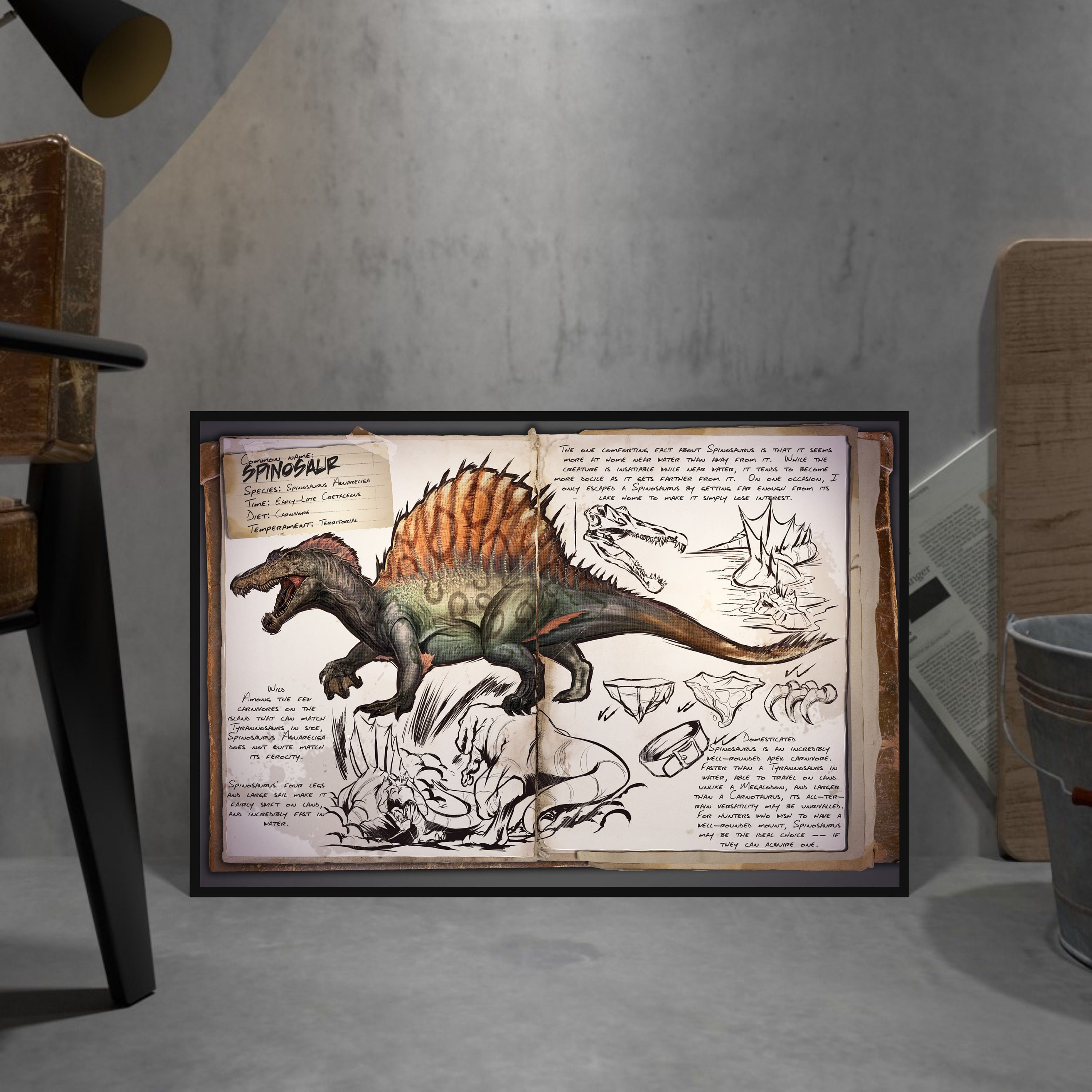 ARK Survival Evolved Poster, Dossiers Wall Art, Rolled Canvas Print ...