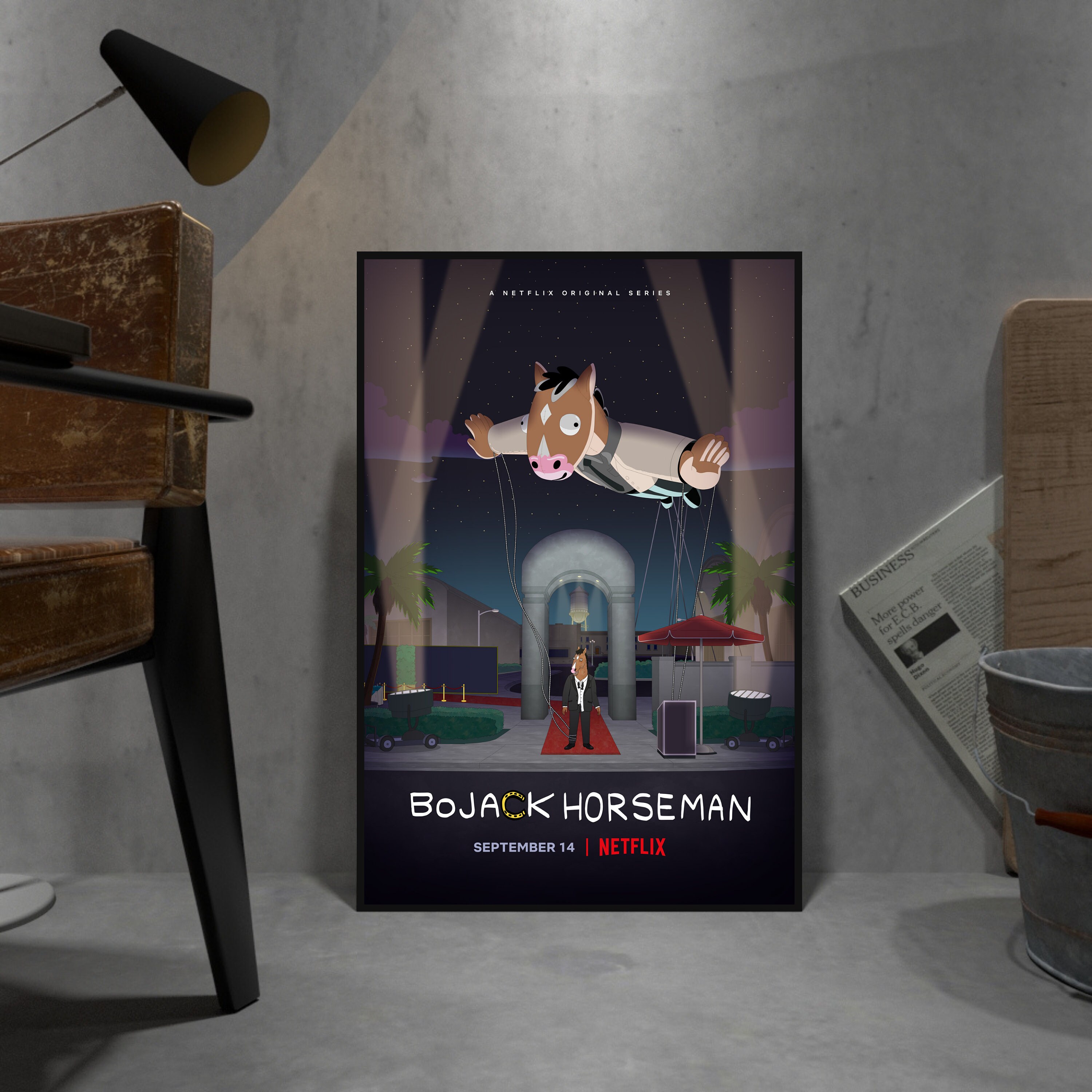 BoJack Horseman Póster, Bojack Horseman TV Series Película de Comedia, Bojack Horseman Merch ...