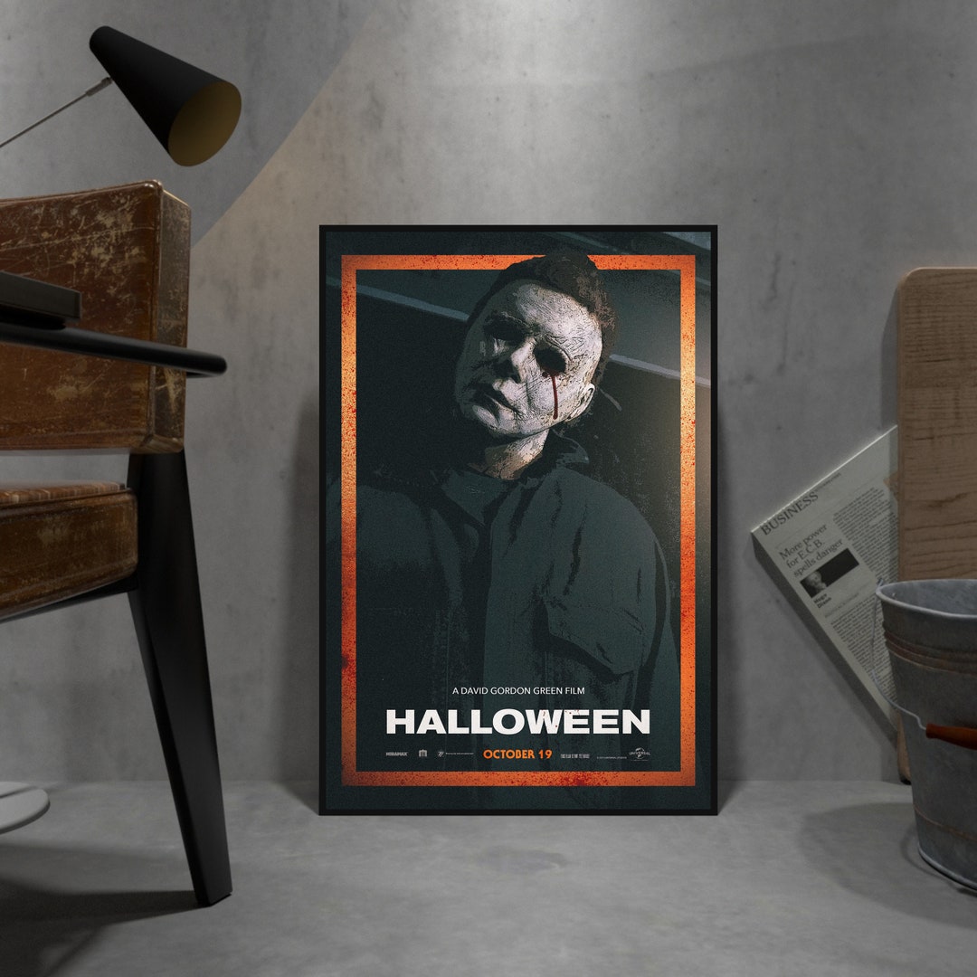 Halloween Poster, Michael Myers Wall Art, Wall Decor, Rolled Canvas ...