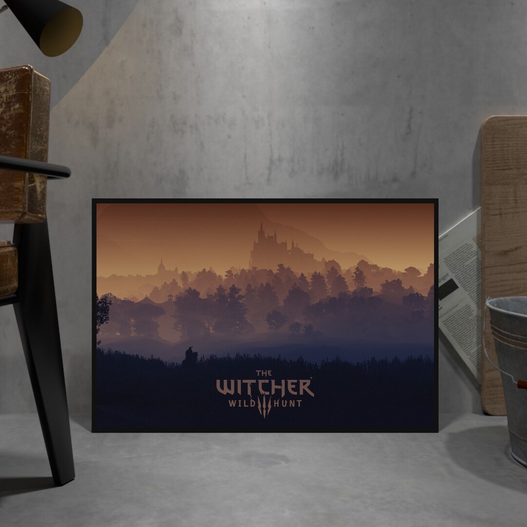 The Witcher 3 Wild Hunt Poster, Geralt of Rivia Wall Art, Wall Decor ...