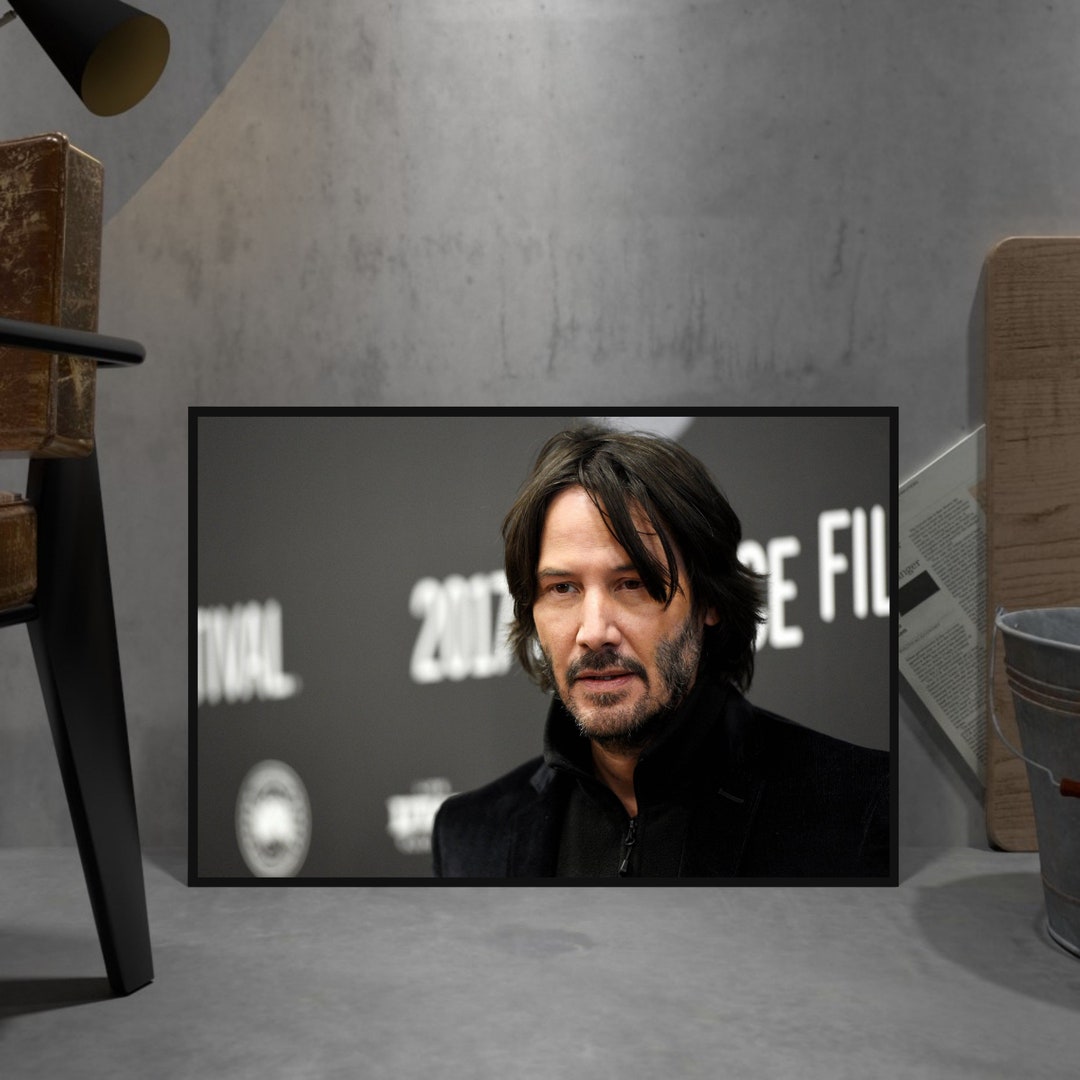Keanu Reeves Poster, Hollywood Actor Wall Art, Wall Decor, Rolled ...