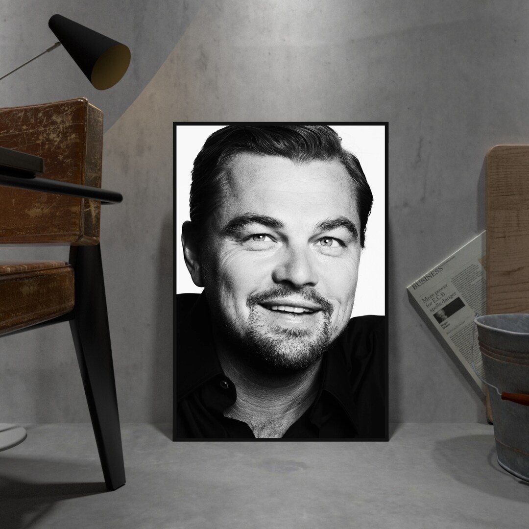 Leonardo Dicaprio Poster, Hollywood Actor Wall Art, Wall Decor Rolled ...
