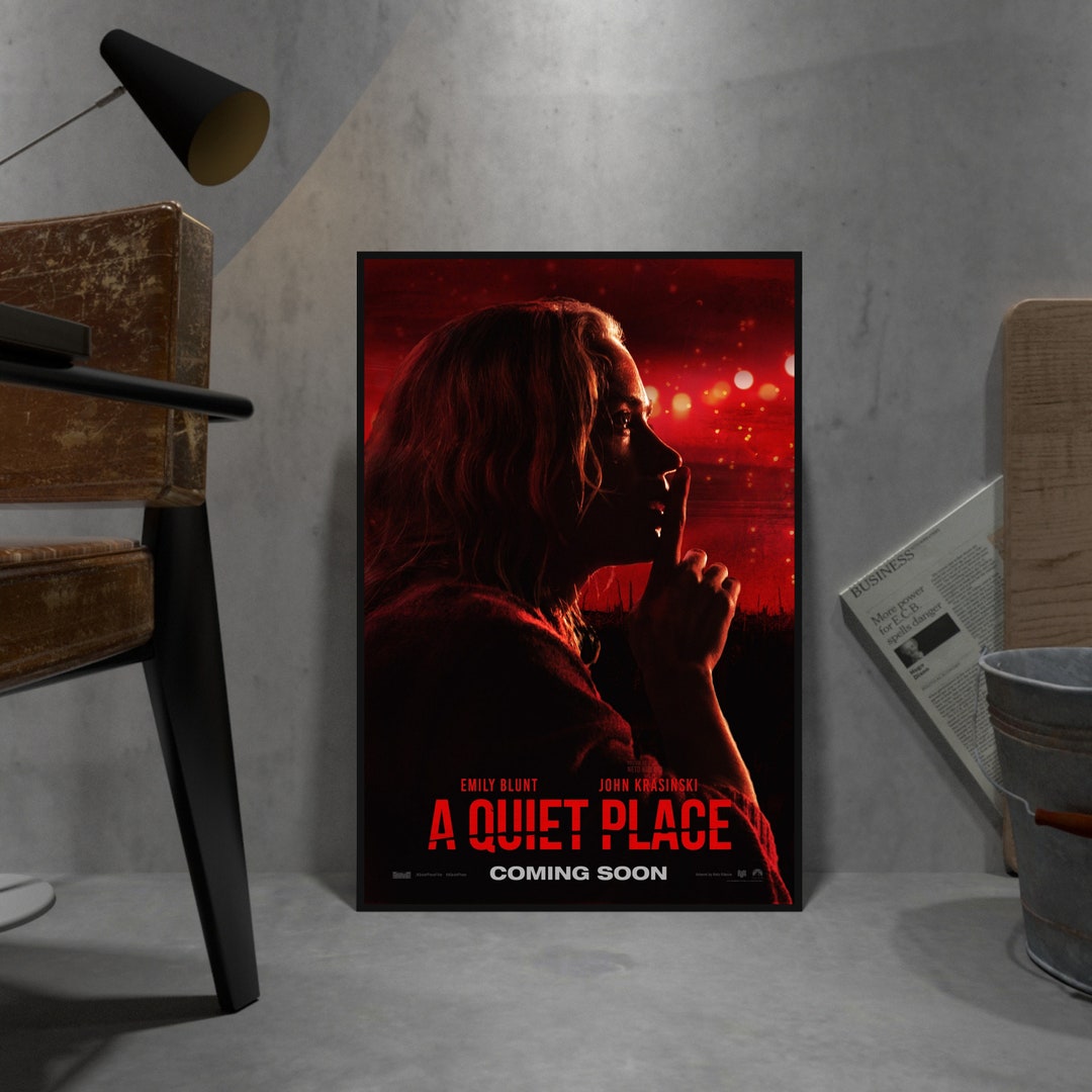 A Quiet Place Poster, Wall Art, Canvas Print, Movie Poster Gift, Home ...