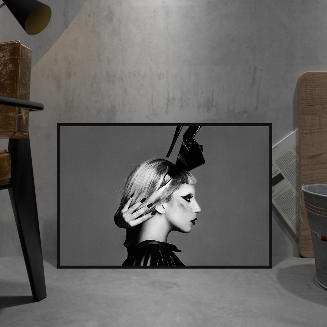 Lady Gaga Poster, Singer Wall Art, Wall Decor Rolled Canvas Print, Pop ...