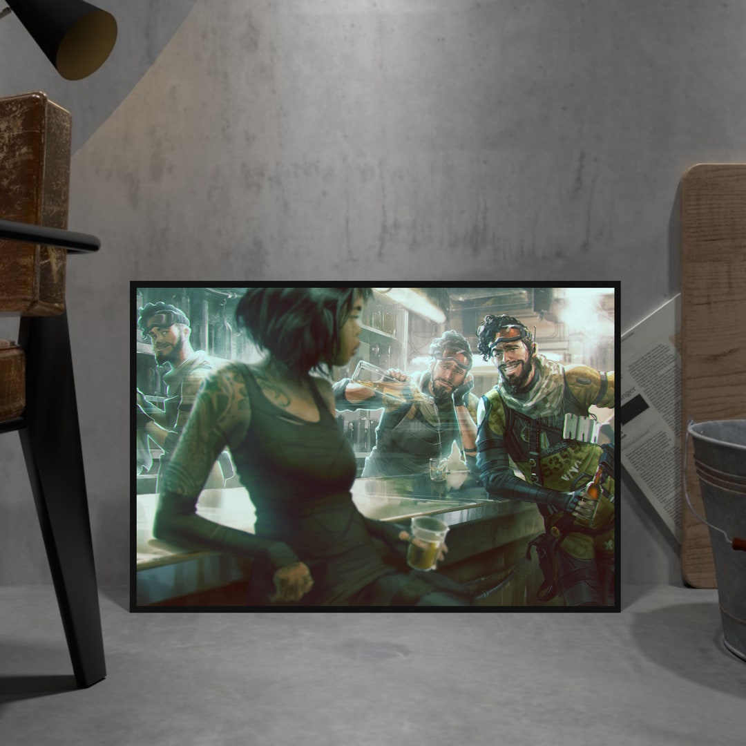 Apex Legends Poster, Battle Royale Wall Art, Rolled Canvas Print, Game ...