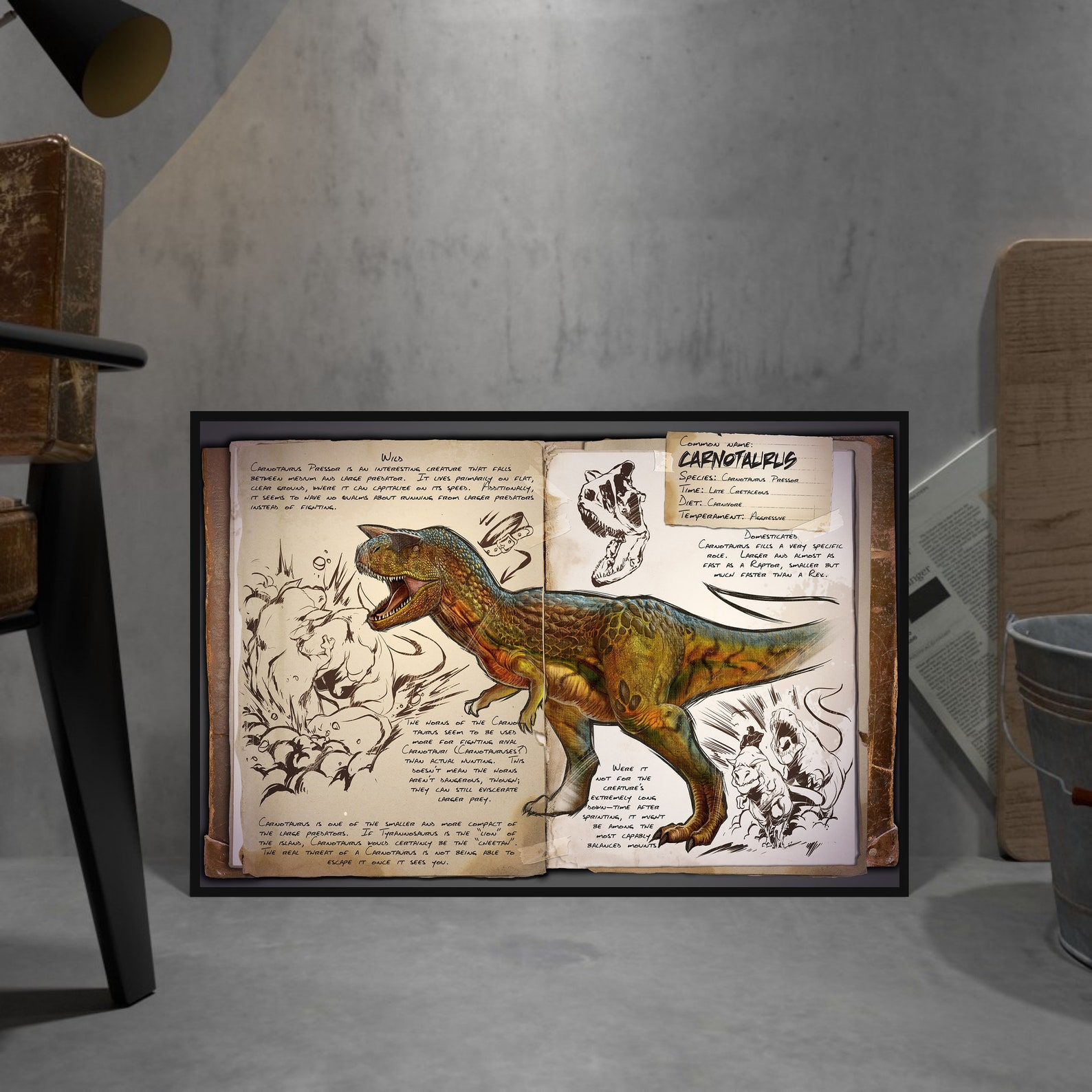 ARK Survival Evolved Poster Dossiers Wall Art Rolled Canvas - Etsy