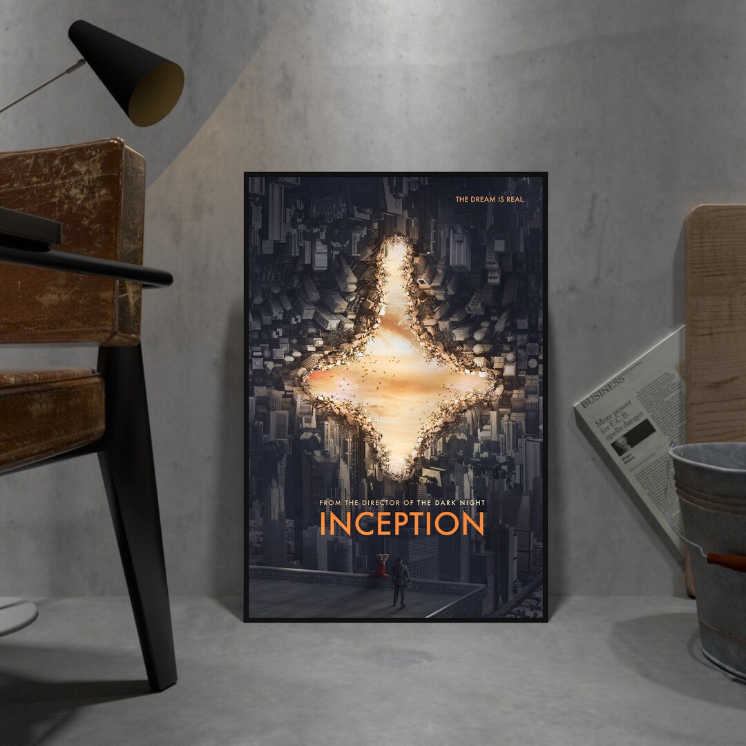 Inception Poster, Leonardo Dicaprio Wall Art, Wall Decor Rolled Canvas ...