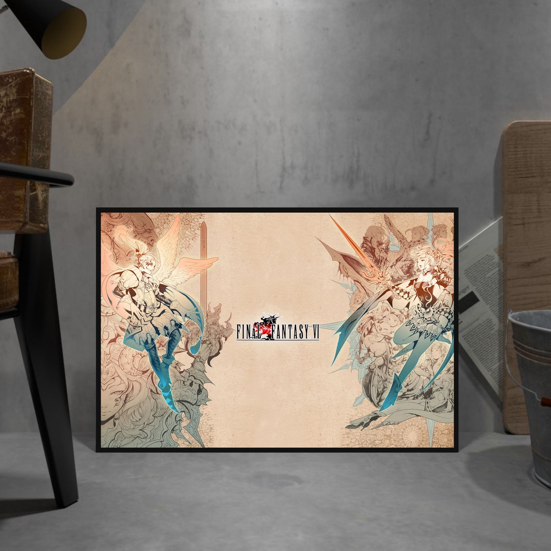 Final Fantasy Game Poster, Anime Wall Art, Wall Decor, Rolled Canvas ...