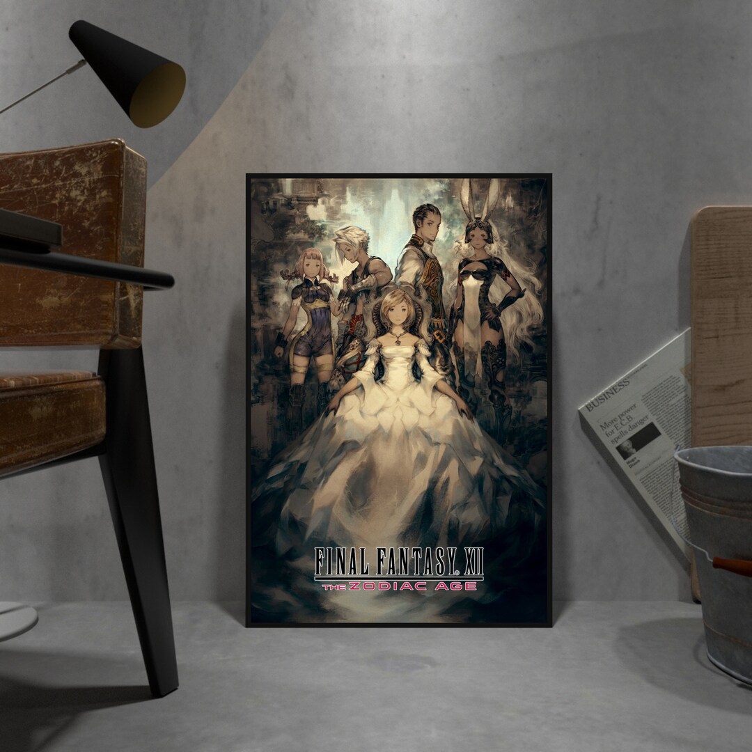 Final Fantasy Game Poster, Anime Wall Art, Wall Decor, Rolled Canvas ...