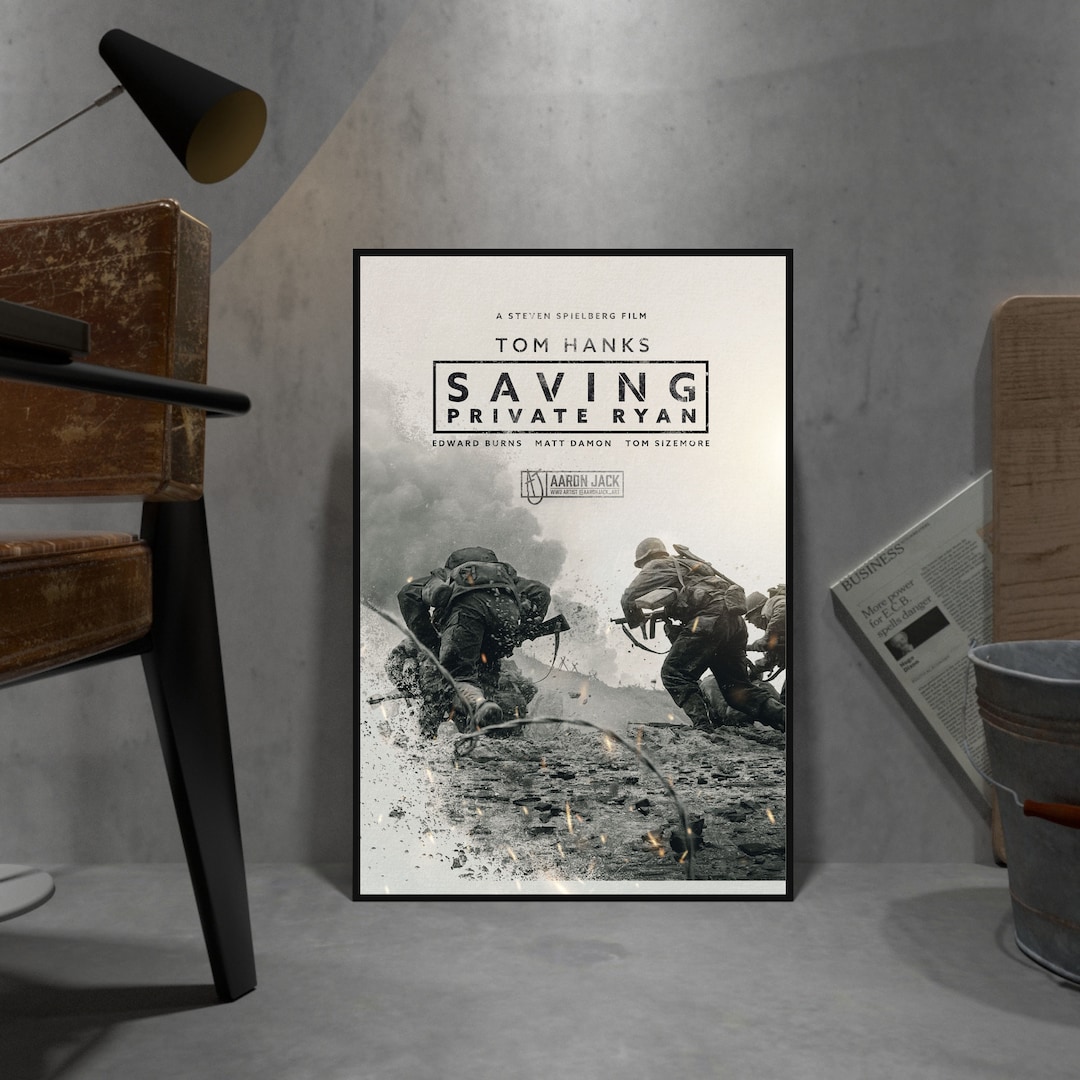 Saving Private Ryan Poster, Tom Hanks Wall Art, Wall Decor, Rolled ...