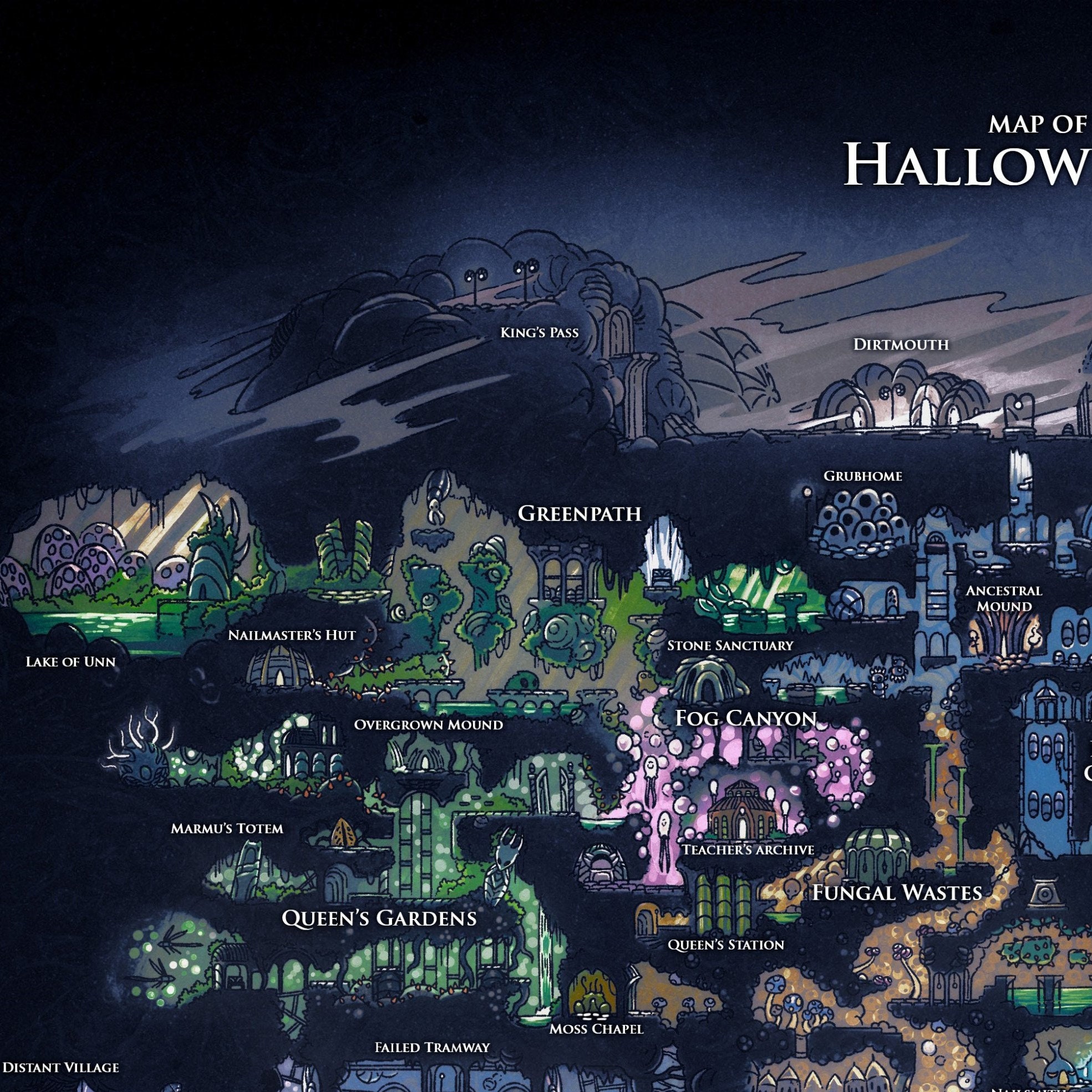 Hollow Knight Maps Of Hallownest Knight Hollow Art Map – Bilarasa Hollow Knight Maps Of Hallownest Knight Hollow Art Map – Bilarasa