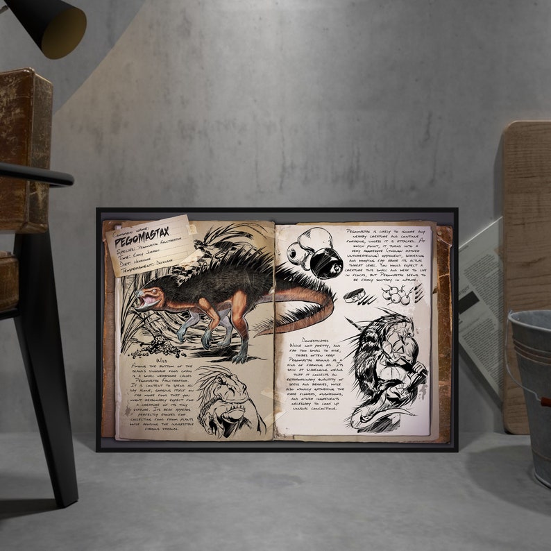 ARK Survival Evolved Poster Dossiers Wall Art Rolled Canvas - Etsy