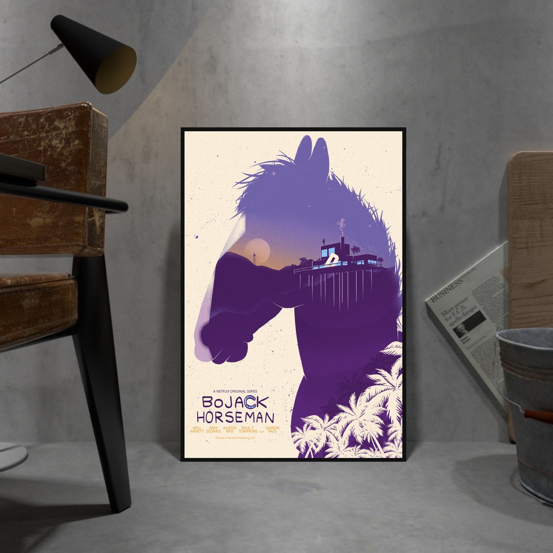 Bojack Horseman Poster, Todd Chavez Wall Art, Wall Decor, Rolled Canvas Print, TV Series Poster ...