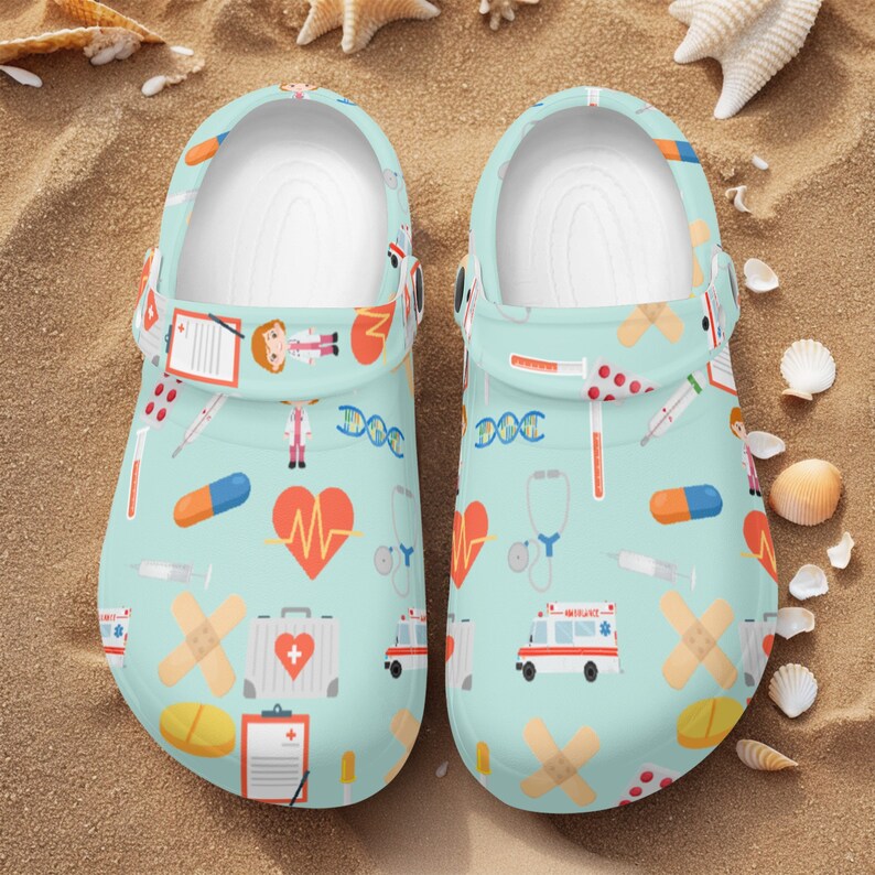 Nursing Appreciation Gift Clogs, Cecil Blue Nurse Sandal Shoes, Gift ...
