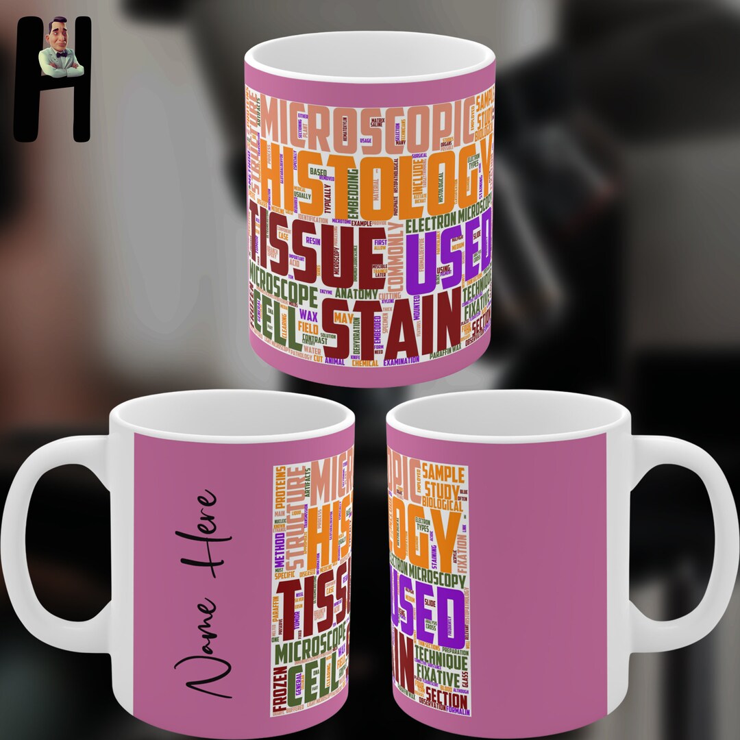 Personalized Histology Word Cloud Mug, histology, Lab Week Gift, Gift ...