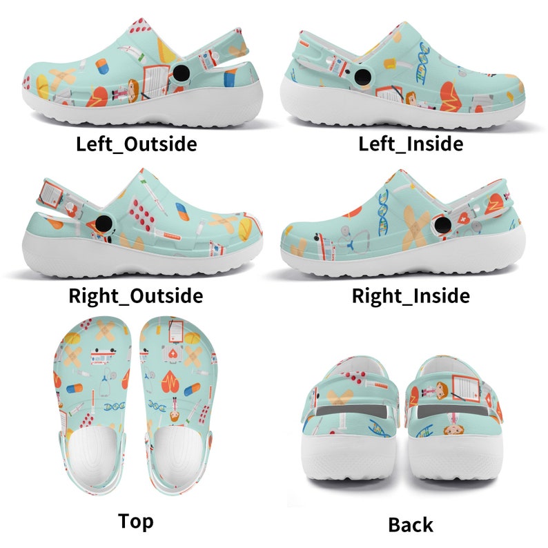 Nursing Appreciation Gift Clogs, Cecil Blue Nurse Sandal Shoes, Gift ...