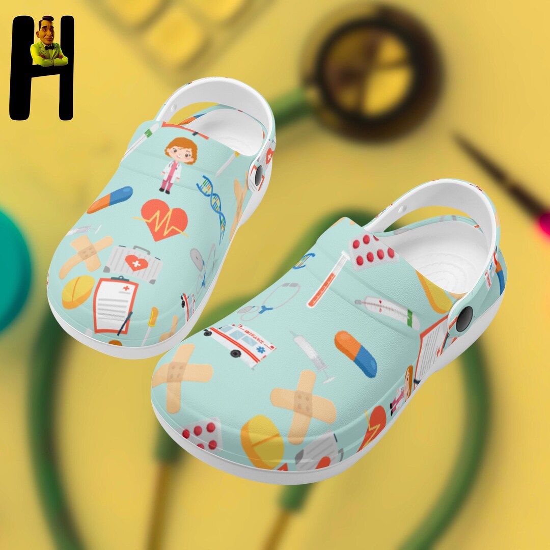 Nursing Appreciation Gift Clogs, Cecil Blue Nurse Sandal Shoes, Gift ...
