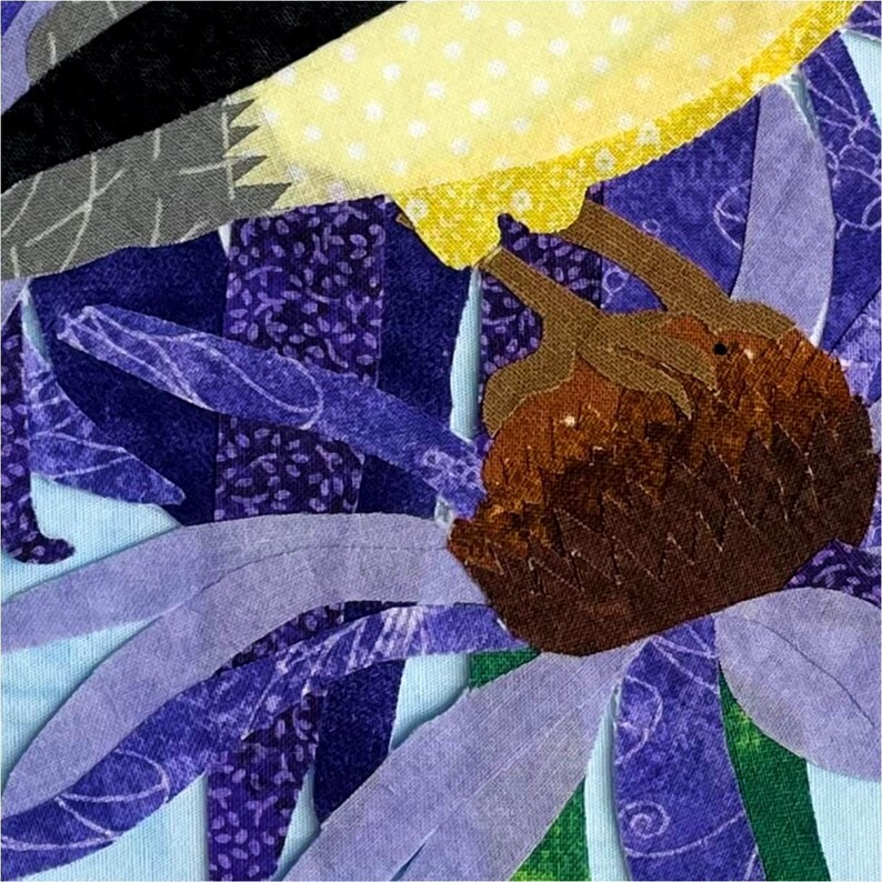 GOLDFINCH Fabric Collage Pattern, Raw Edge Applique, Art Quilt - Etsy