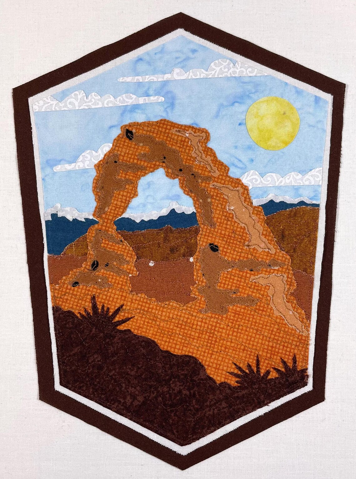 ARCHES National Park Fabric Collage Pattern - Etsy