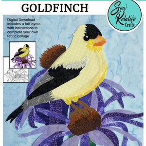 BIRD 4 Pack Fabric Collage Pattern - Etsy