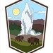 YELLOWSTONE National Park Fabric Collage Pattern - Etsy