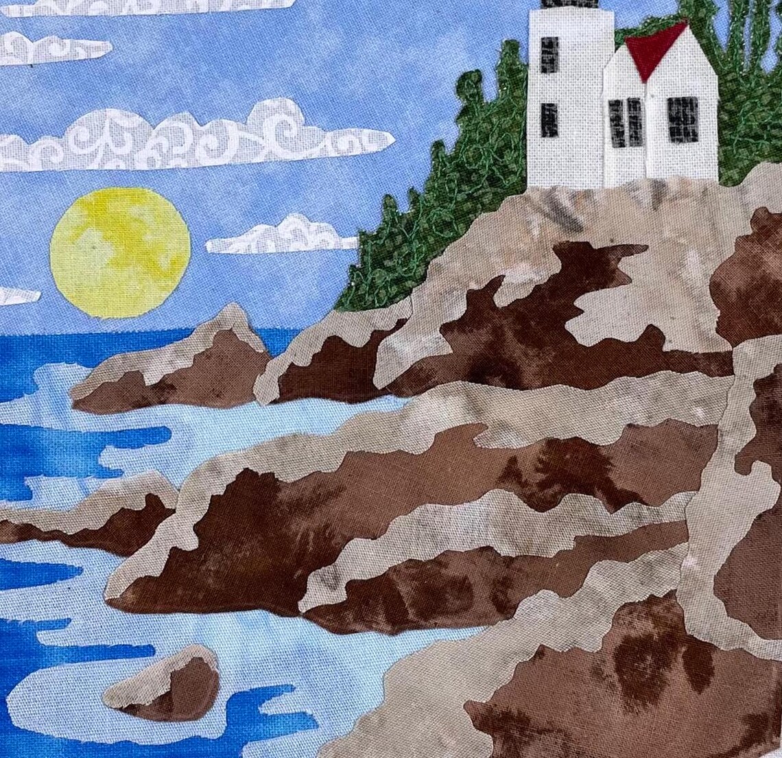 ACADIA National Park Fabric Collage Pattern - Etsy