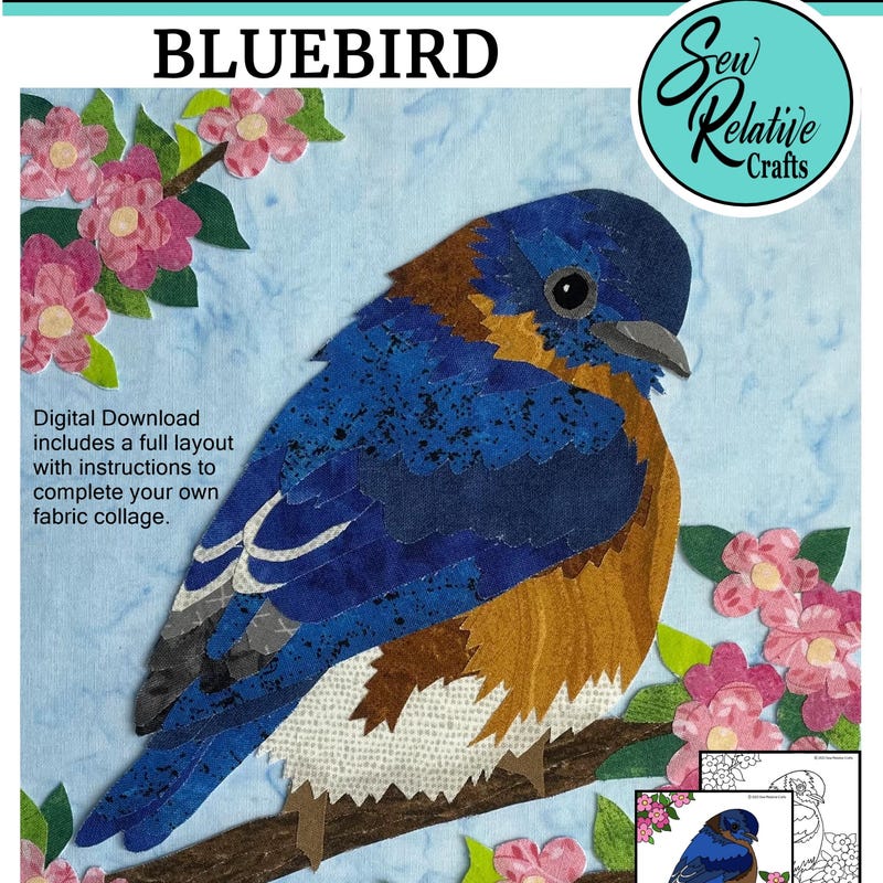 Bluebird Fabric - Etsy