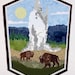 YELLOWSTONE National Park Fabric Collage Pattern - Etsy
