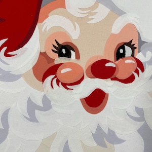 SANTA Fabric Collage Pattern - Etsy