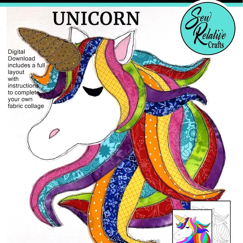 Unicorn Quilt Pattern - Etsy