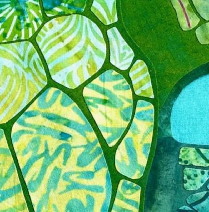 SEA TURTLE Fabric Collage PDF Pattern - Etsy
