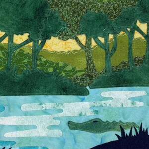 EVERGLADES National Park Fabric Collage Pattern - Etsy