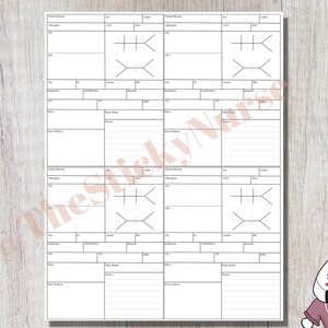 4 Patient Nurse Brain Report Sheet Med Surge Report Sheet and Med Pass ...