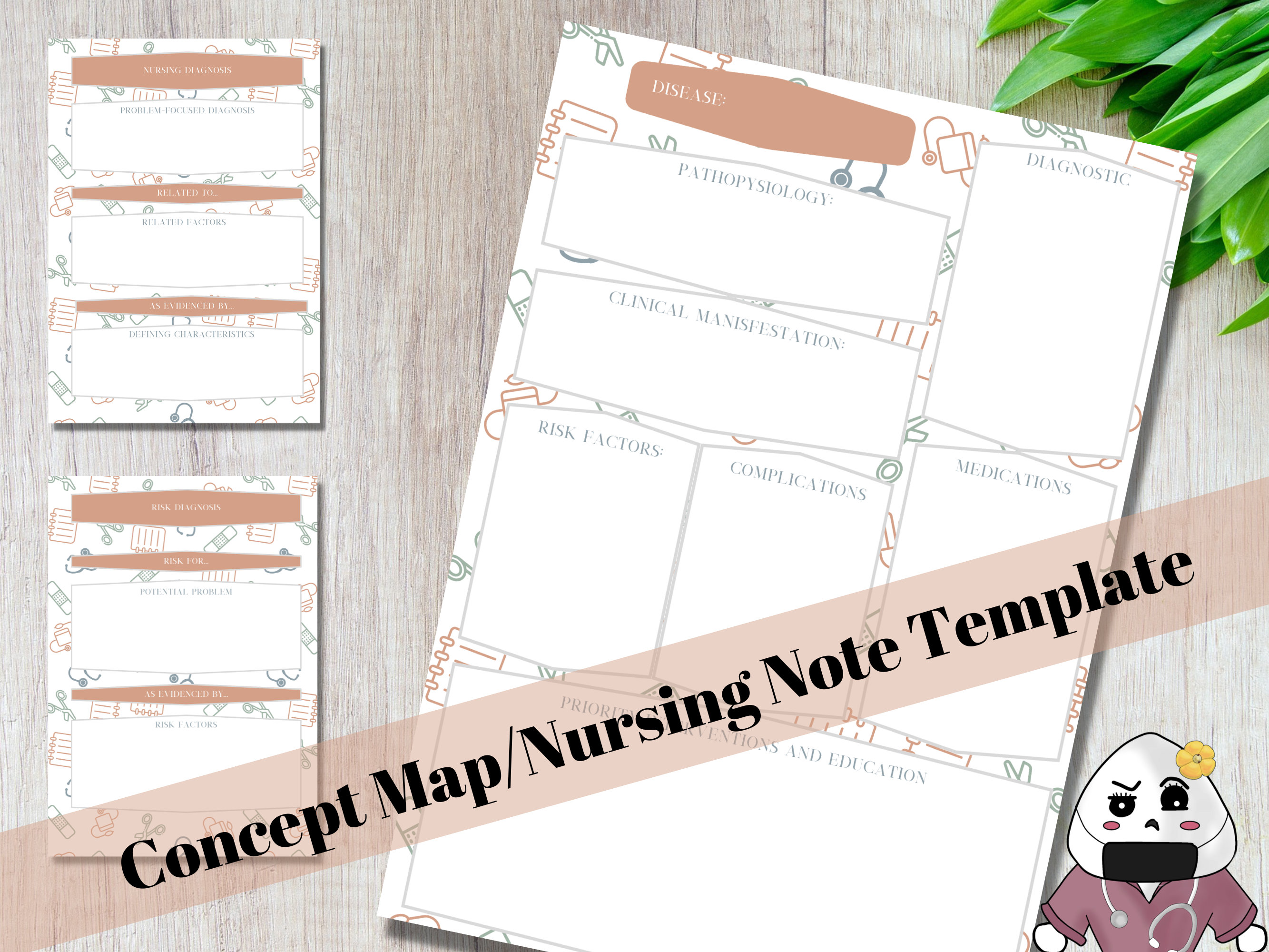 Concept Map Template for Nursing Patho Template Nursing Process Nursing ...