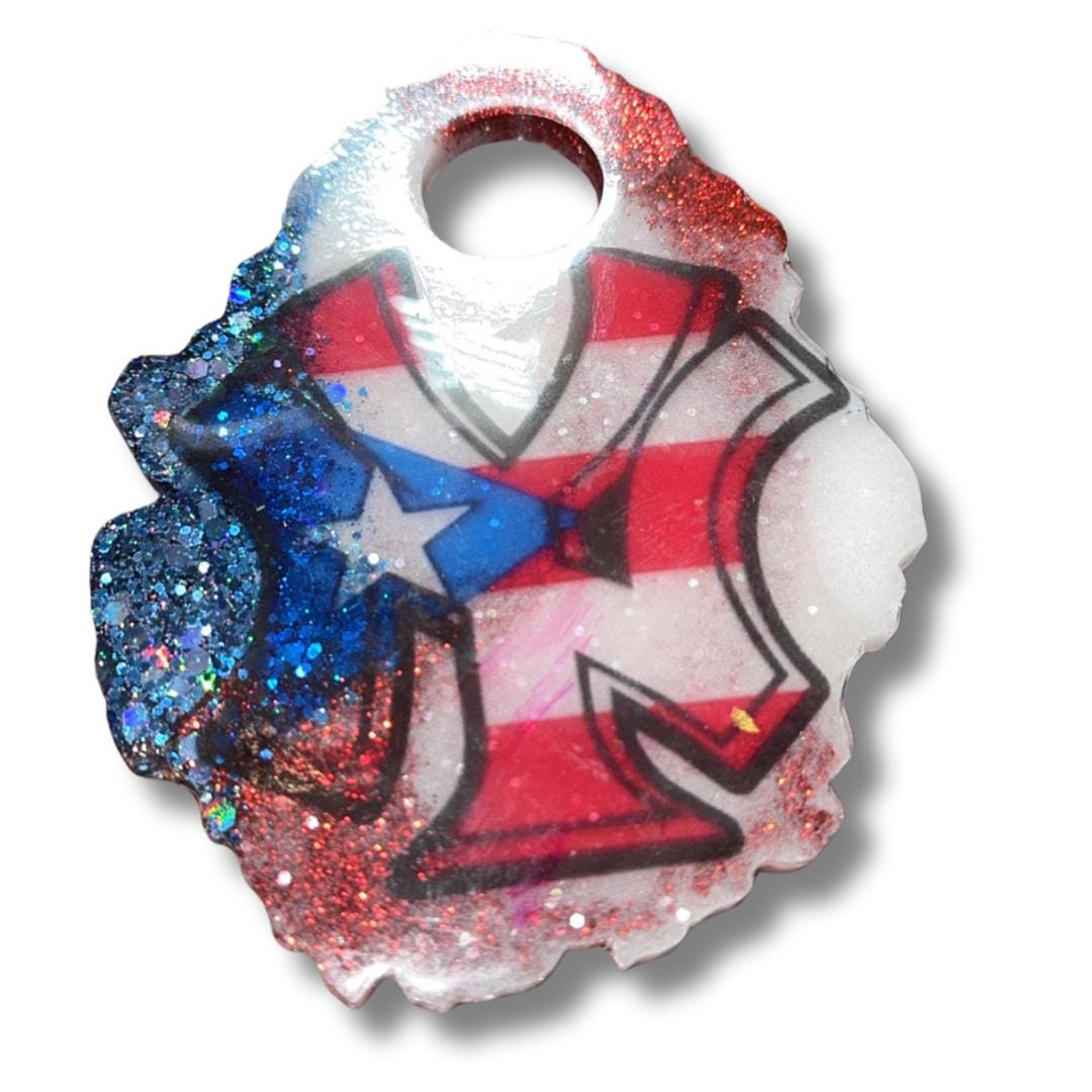 Puerto Rico Flag Mixing Palette | Resin Makeup & Nail Art Tray - Etsy