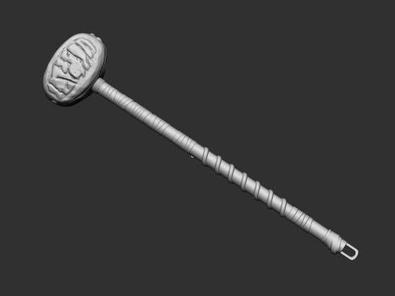 Violent Night Skullcrusher Hammer 3D Printed Kit - Etsy