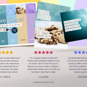Coastal Color Palette: Canva Brand Creator Kit (editable) - Etsy