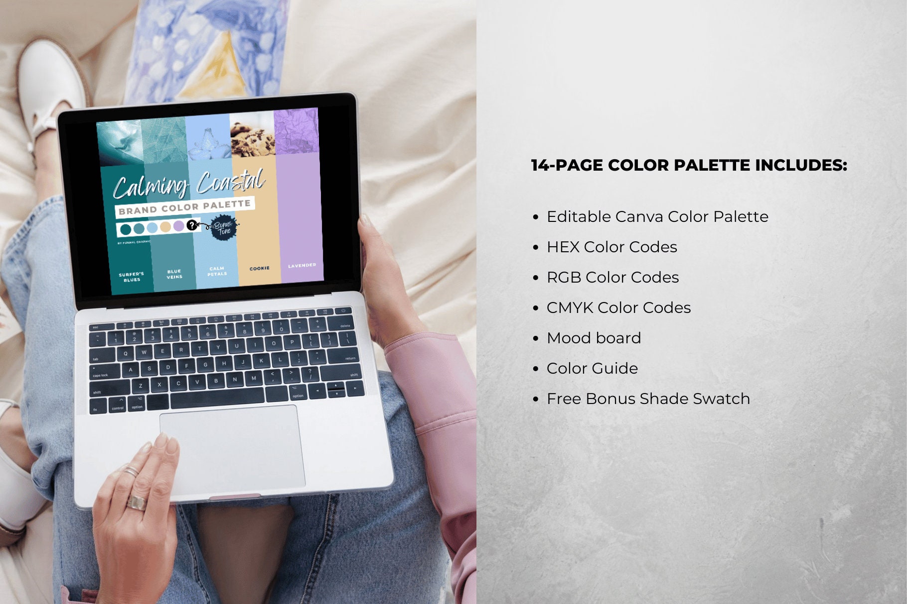 Coastal Color Palette: Canva Brand Creator Kit (editable) - Etsy