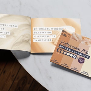 Buttercream Brand Color Palette: Canva Editable Template - Etsy