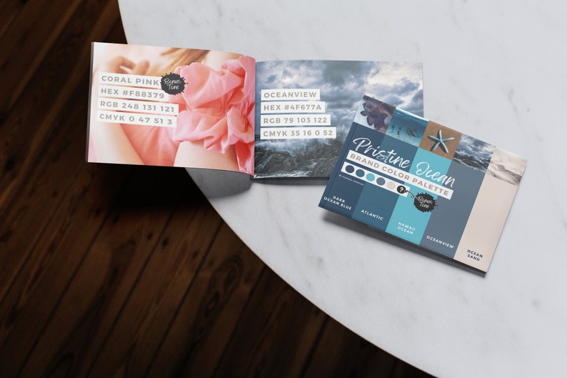 Ocean Color Palette: Canva Editable Brand Kit (digital Download) - Etsy