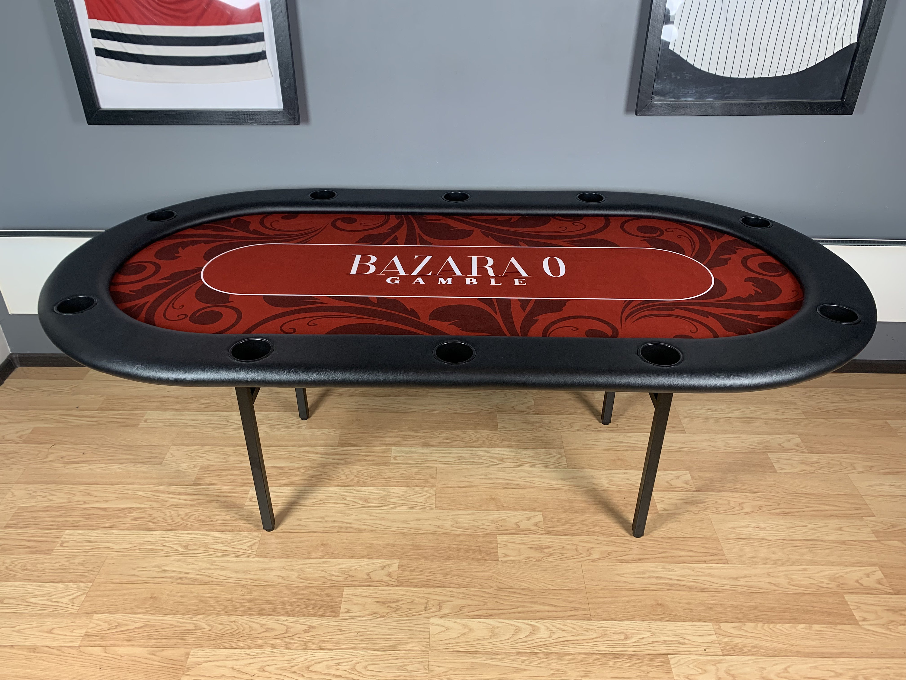 Red Poker Table Felt