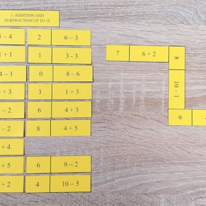 16 Printable Different Math Dominoes Sheets for Grade 1-4. Addition ...