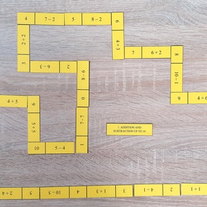 16 Printable Different Math Dominoes Sheets for Grade 1-4. Addition ...