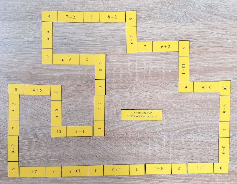 16 Printable Different Math Dominoes Sheets for Grade 1-4. Addition ...