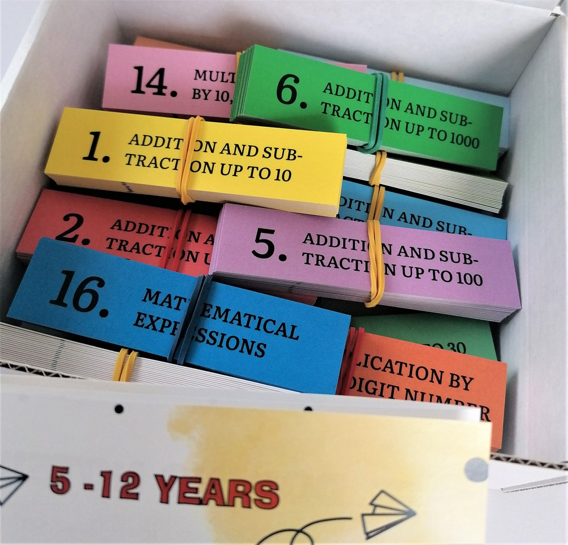 Math Dominoes for Children 5-12 Years Old, a Gift for a First Grader ...