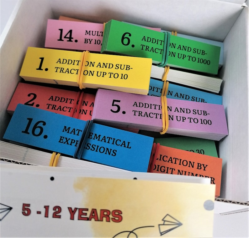 Math Dominoes for Children 5-12 Years Old, a Gift for a First Grader ...