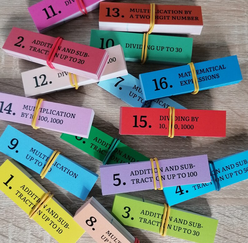 Math Dominoes for Children 5-12 Years Old, a Gift for a First Grader ...