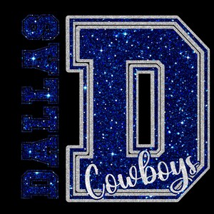 BIG D|dallas| Glitter PNG| SVG - Etsy