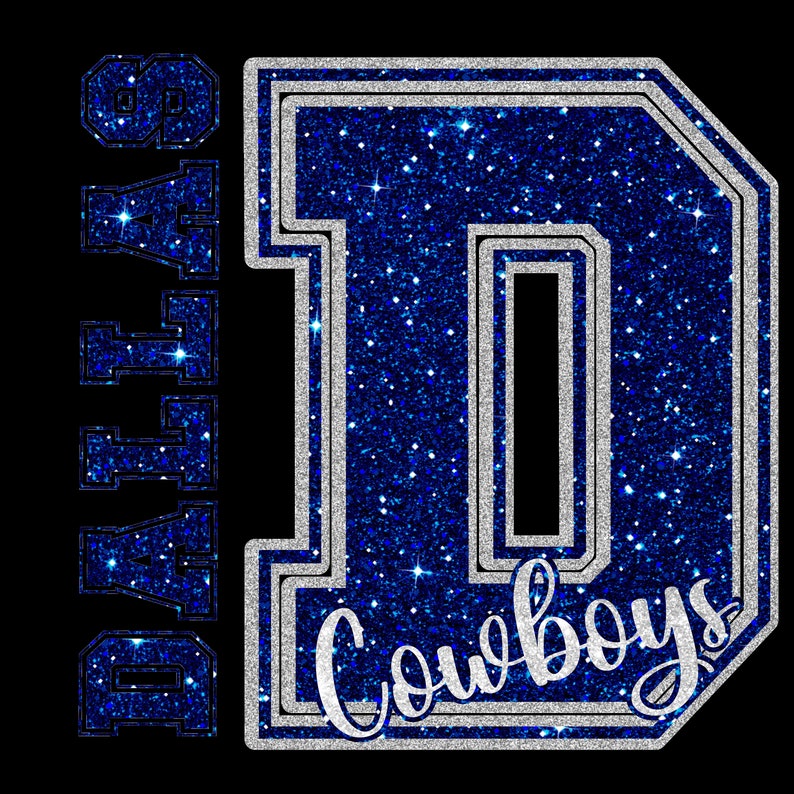 BIG D|dallas| Glitter PNG| SVG - Etsy