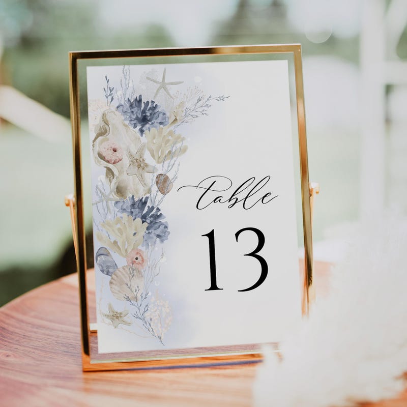 Beach Table Numbers - Etsy